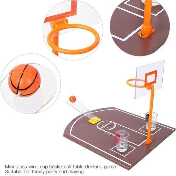 Crystal Clear | Games | Party Basketball Drinking Game With 6 Shot ...